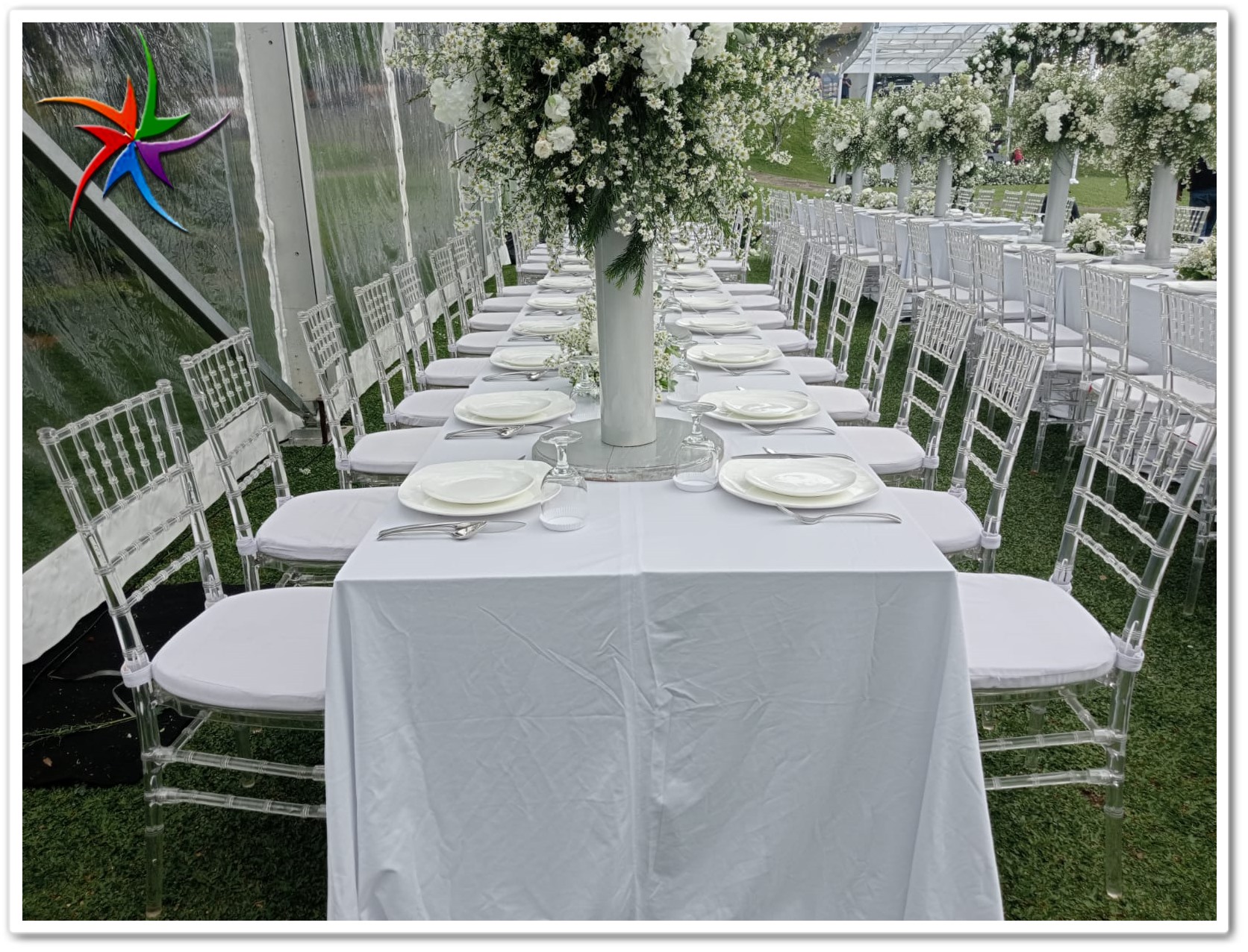 Sewa Long Table dan Kursi Acrylic Kaca | Pusat Sewa Meja & Sewa Kursi ...