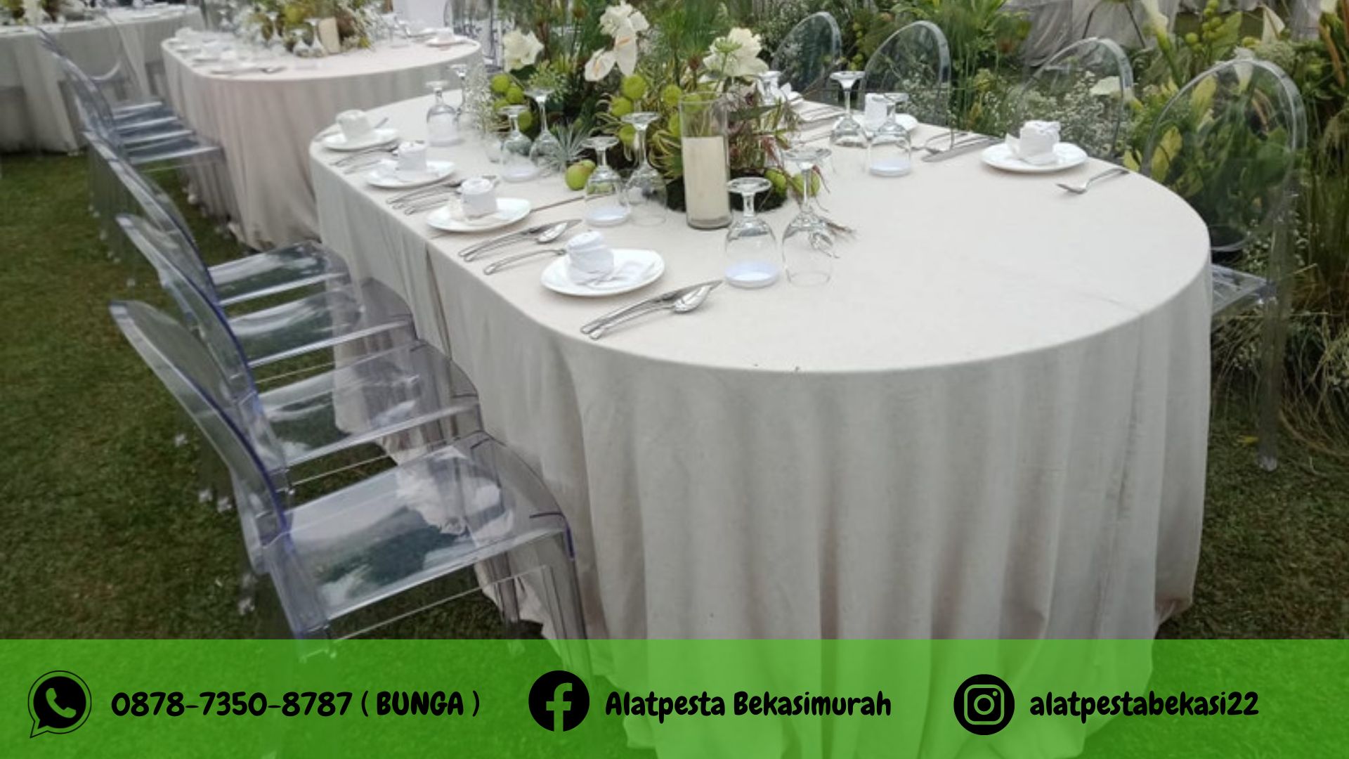 Sewa Meja Oval Lengkap Dengan Table Cloth Event Jakarta Pusat | Pusat ...