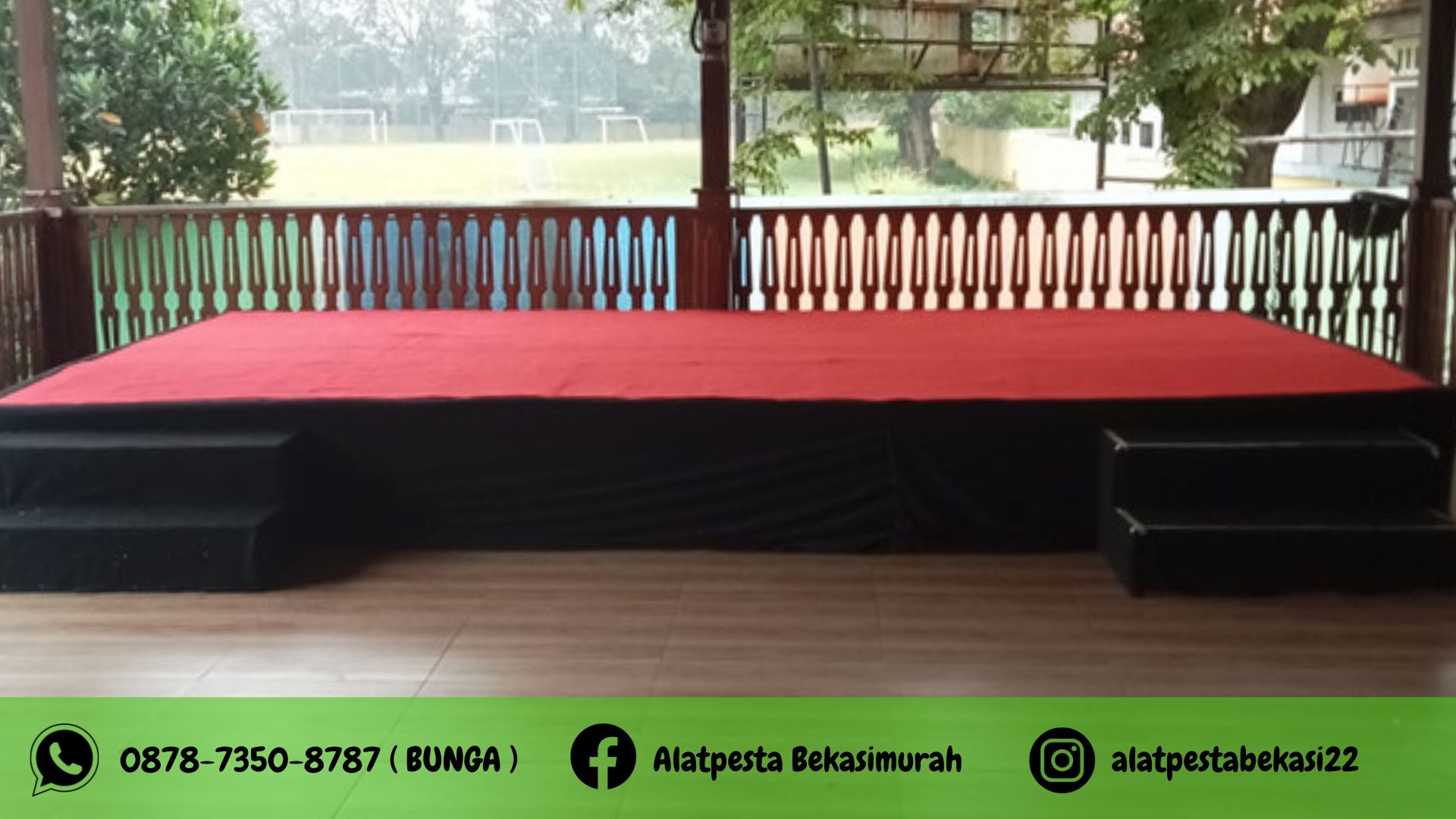 Sewa Panggung Portable Dengan Dekorasi Lengkap Jakata Ukuran 50cm ...