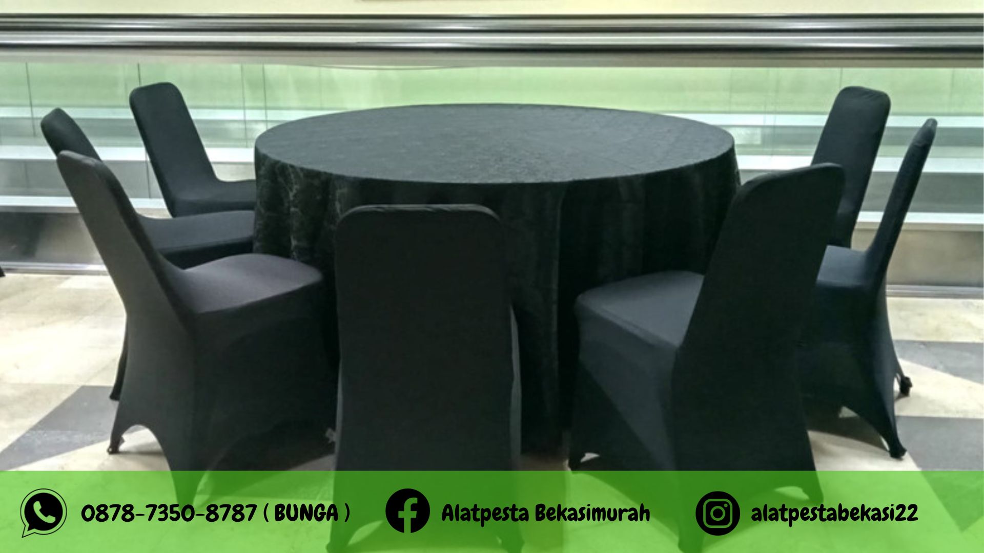 Sewa Meja Bulat Dengan Ukuran 180cm Event Larangan Tangerang | Pusat ...