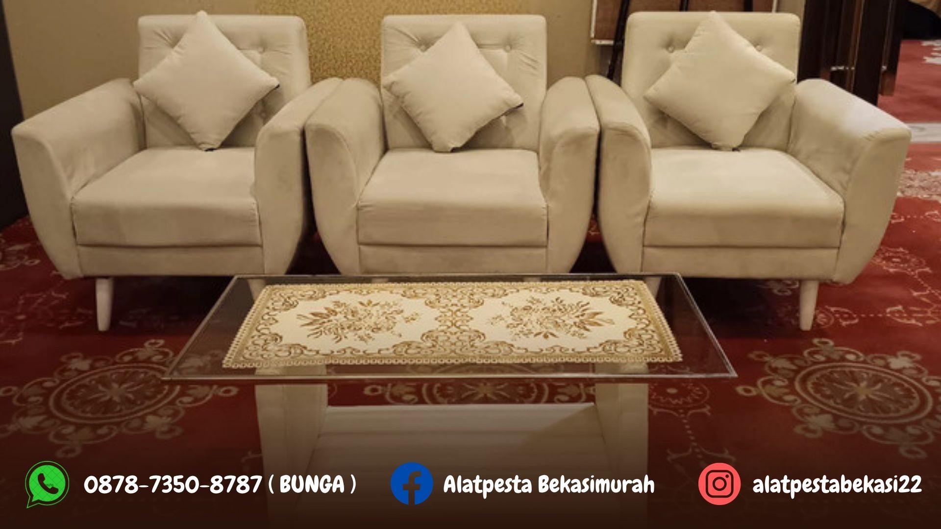 Sewa Meja VIP Kaca Lengkap Dengan Sofa Jakarta | Pusat Sewa Meja & Sewa ...